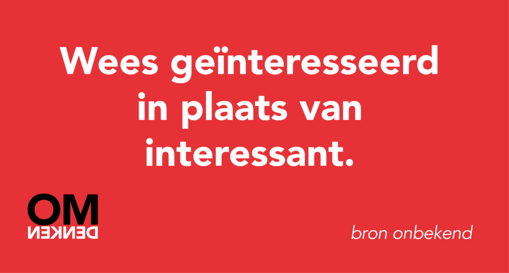 Inspiratie - Omdenken